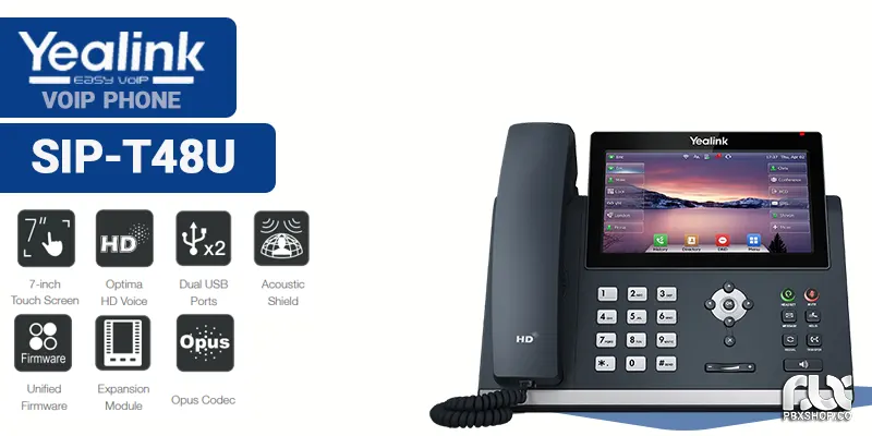 تلفن ویپ یالینک T48U / مشخصات ، خرید و قیمت روز